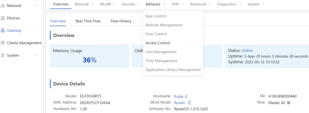 Citraweb.com : Bandwidth Manajemen pada Ruijie